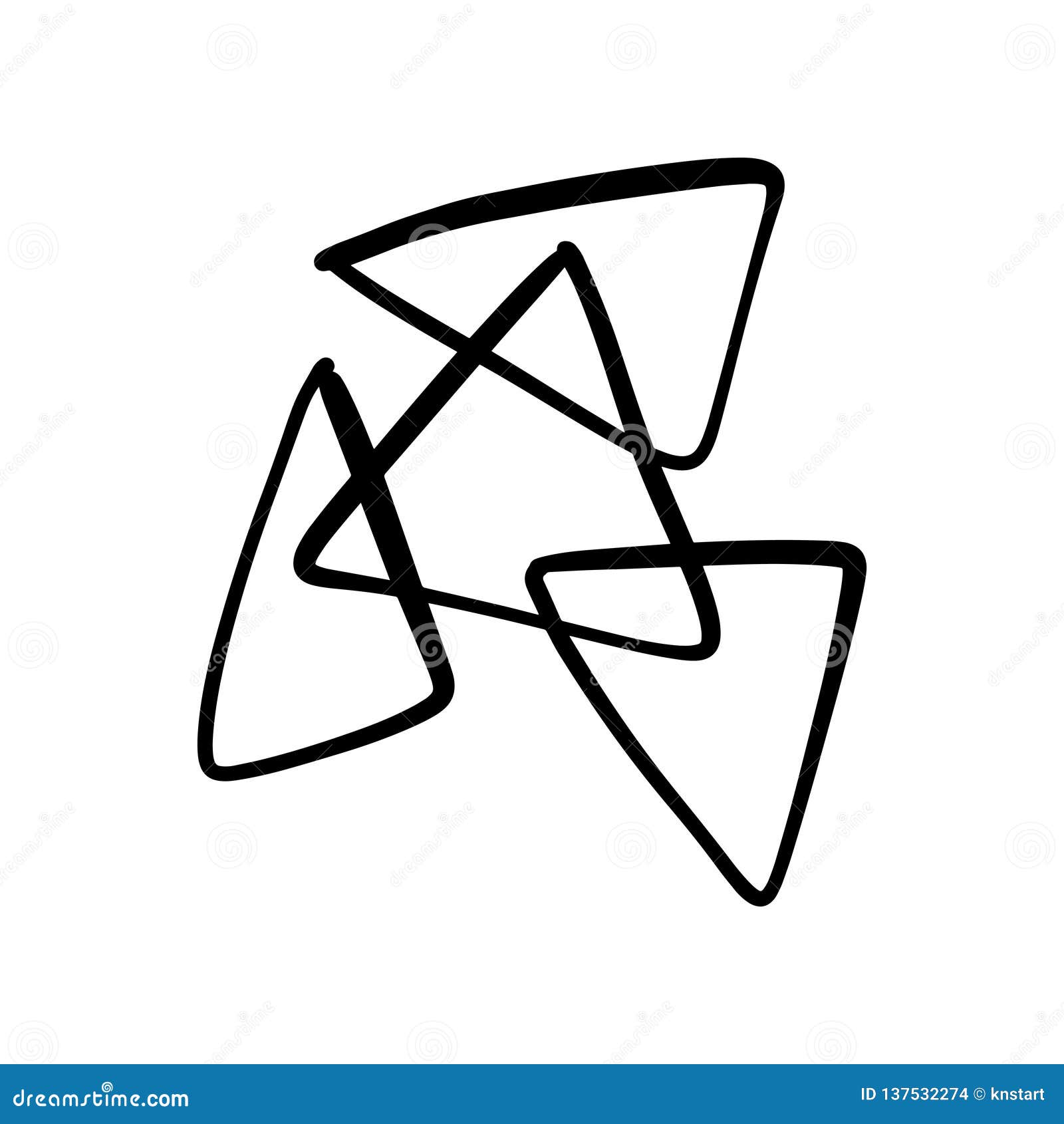 Vector Creative Abstract Objects, Lines, Forms. Universal Trendy Print ...