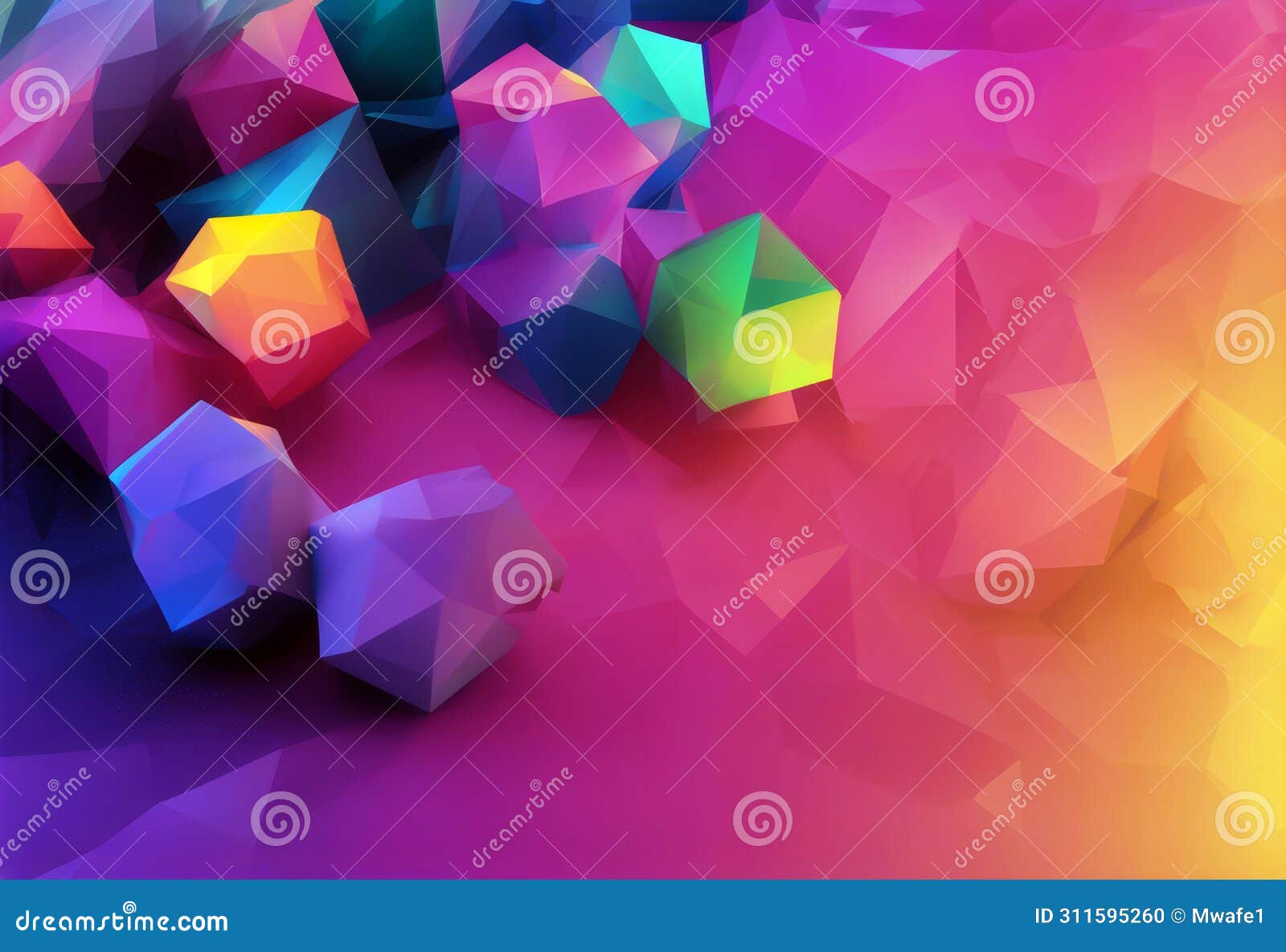 Vector Creative Banner Your Gradient Illustration Color Low Layout Poly ...