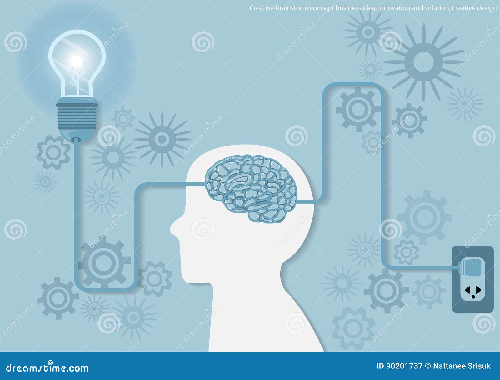 Vector Creative Brainstorm Concept Business Idea, Innovation and ... Vector Creative Brainstorm Concept Business Idea, Innovation and ...