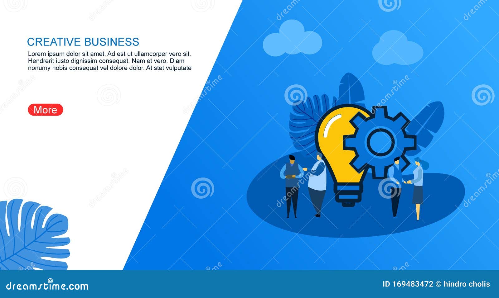 Workflow To Create Ideas. Teamwork on the Project Stock Vector ...