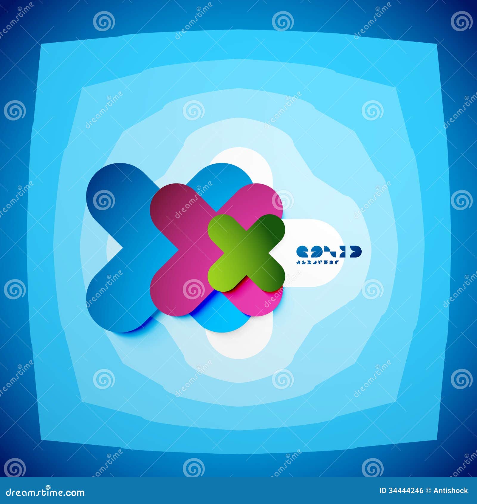 Vector Creative Color Clean Cross Sign Stock Vector - Illustration of ...