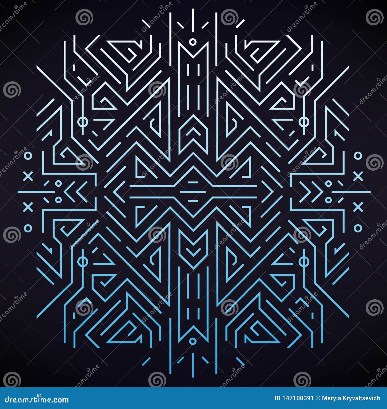 Vector Creative Concept. Linear Geometric Pattern, Art Deco , Retro ...