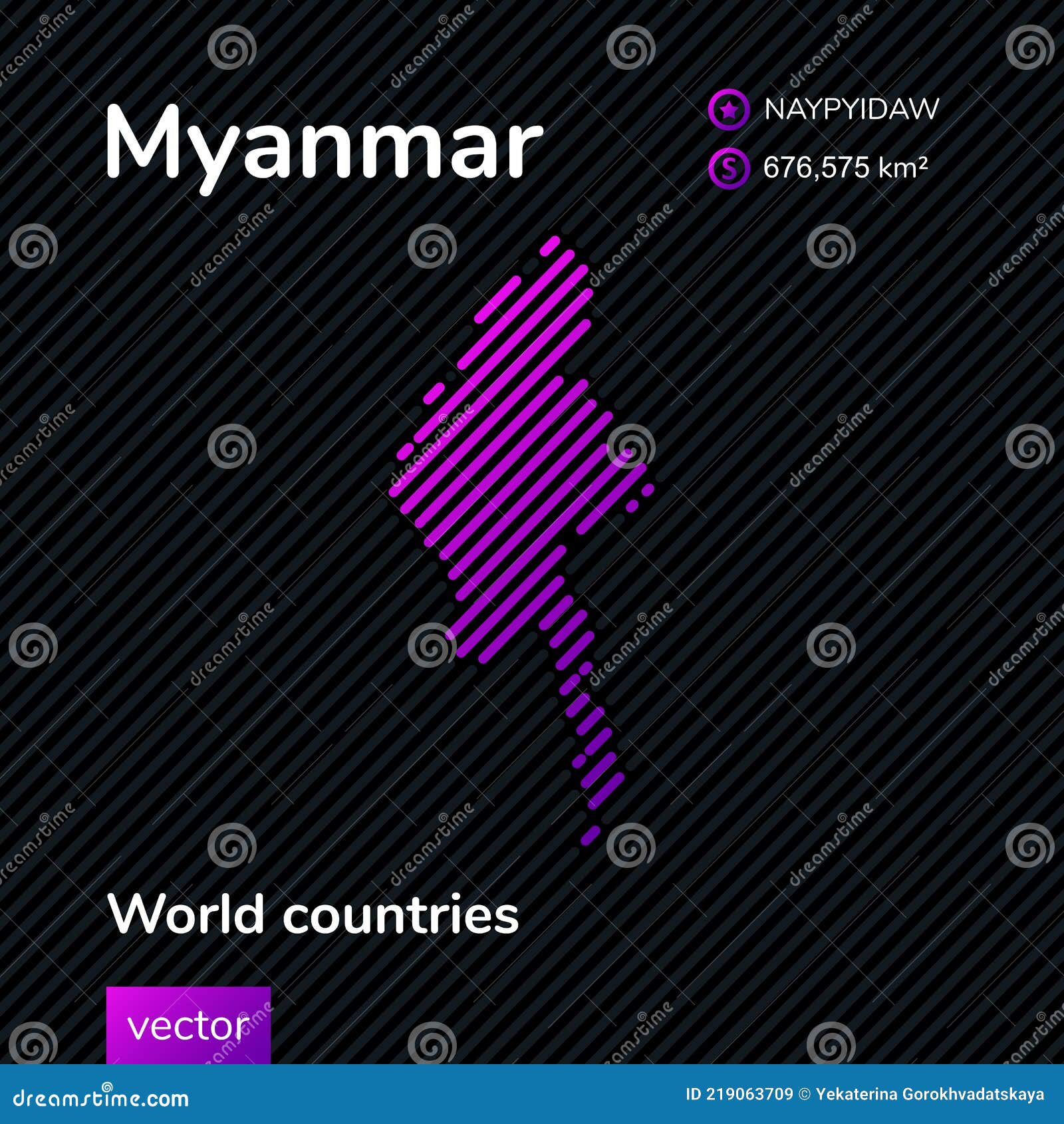 Digital Myanmar Logo. Cartoon Vector | CartoonDealer.com #175401421