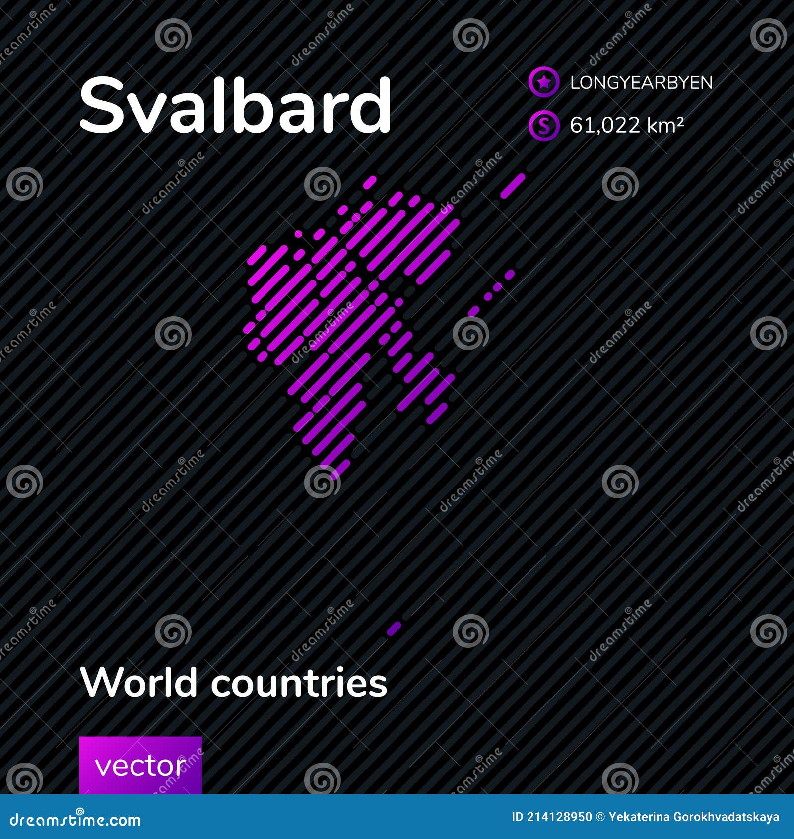 Vector Map Svalbard, Spitsbergen, Spitzbergen Combined With Svalbard ...