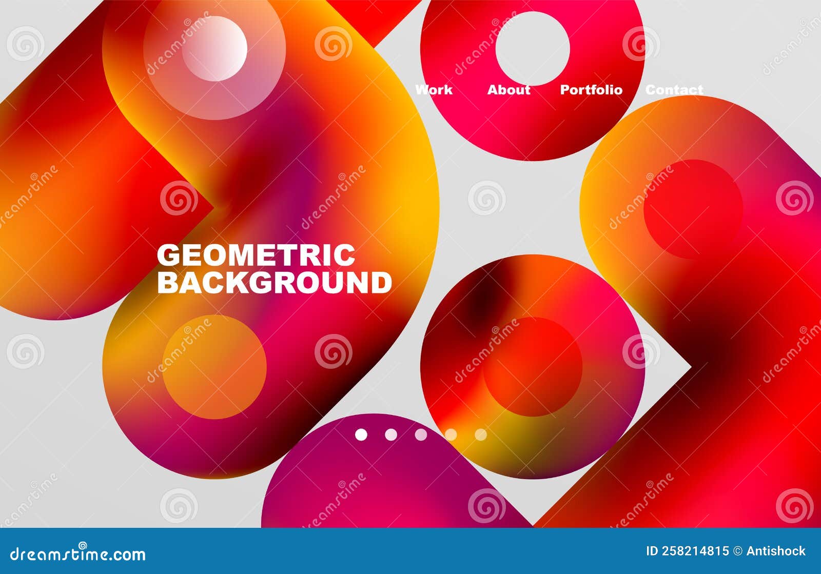 Vector Creative Geometric Abstract Background Stock Vector - Illustration of landing, business ...