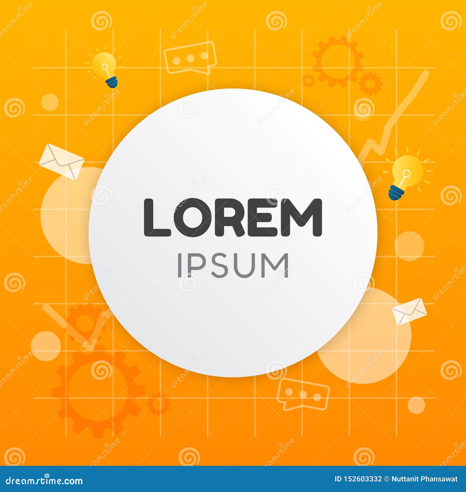 Vector Creative Illustration of Thinking or Planing Business Banner ...