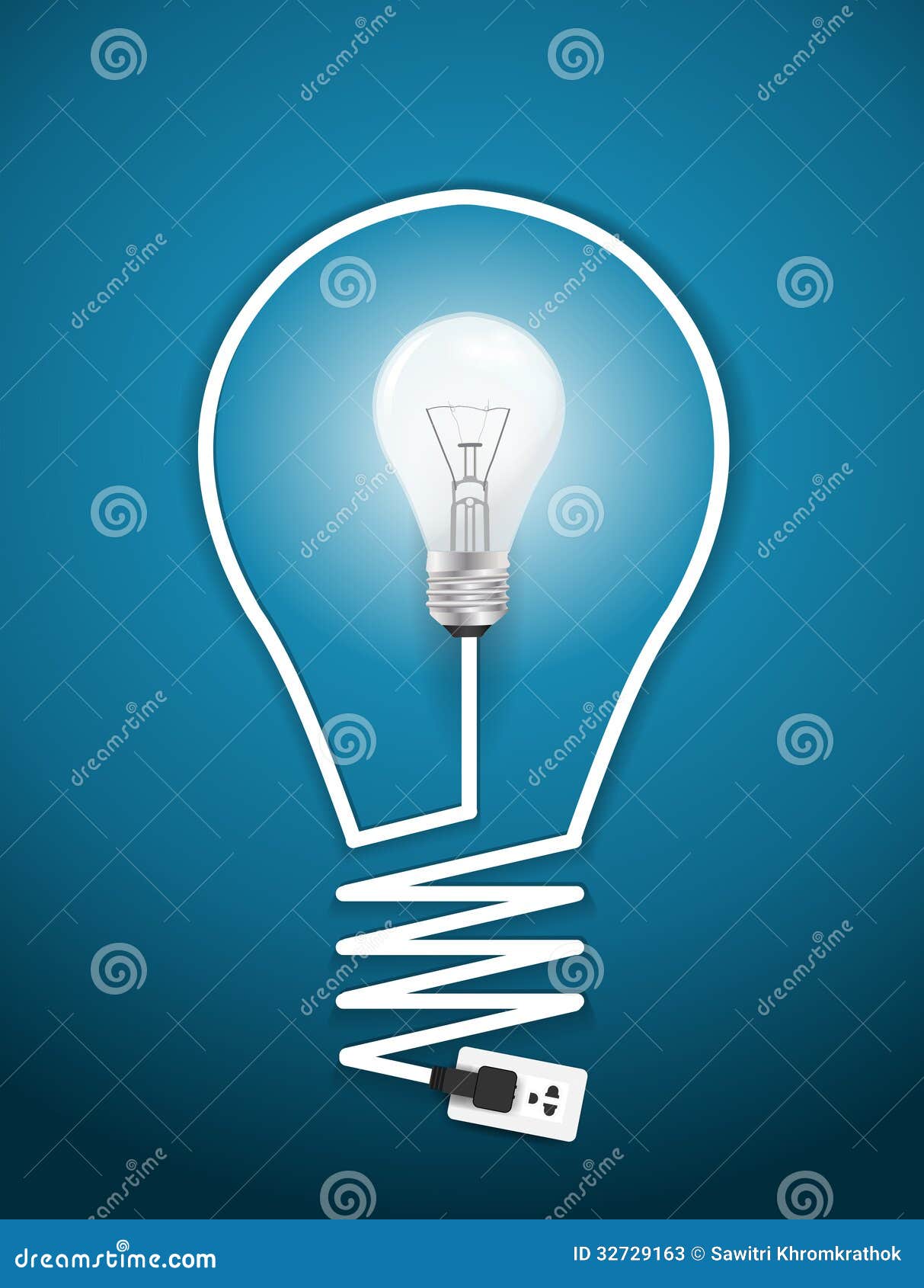 Vector Creative Light Bulb Modern Design Template Stock Vector ...