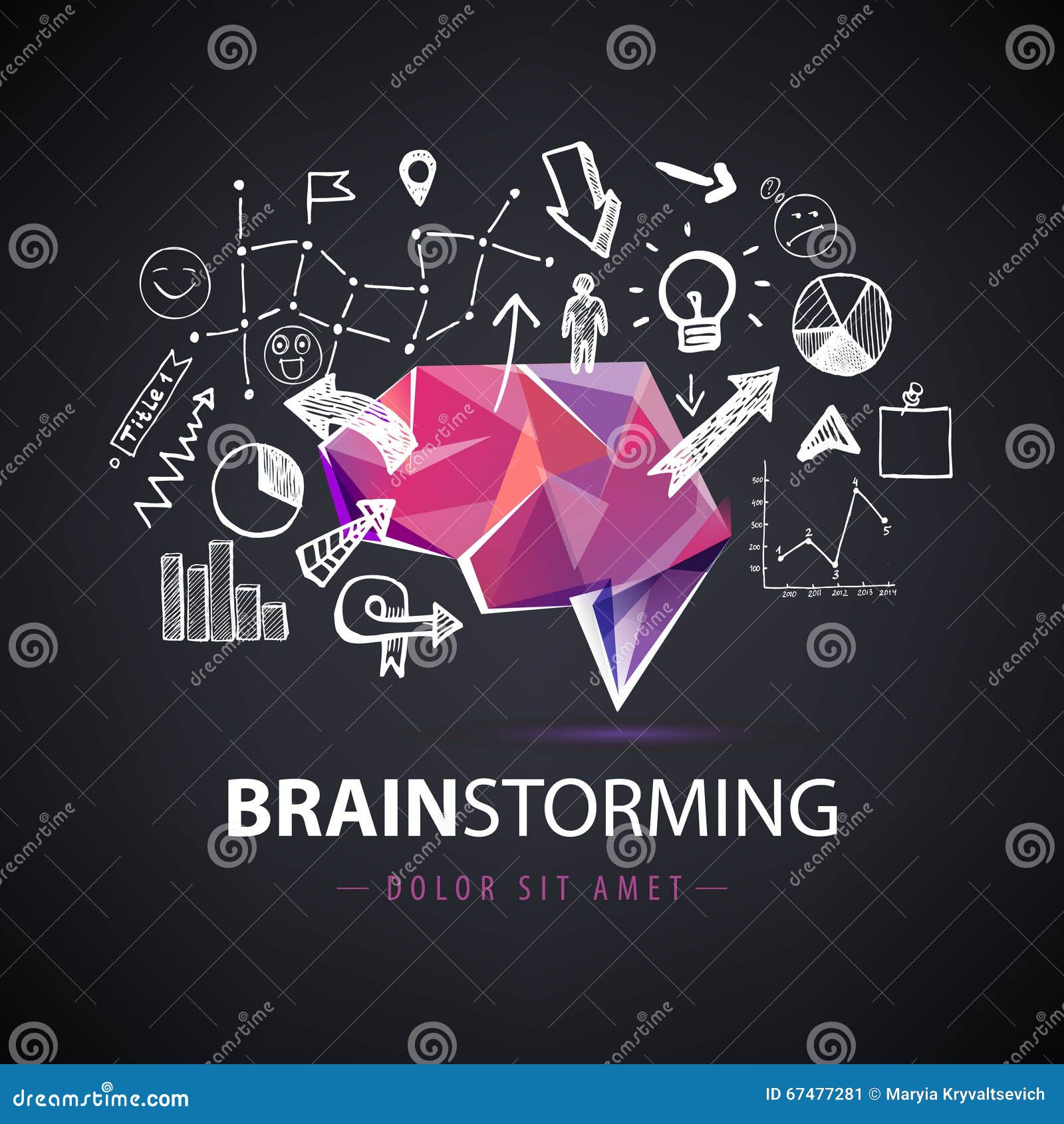 Vector Creative Logo, Brainstorm, Creating New Ideas, Teamwork ...