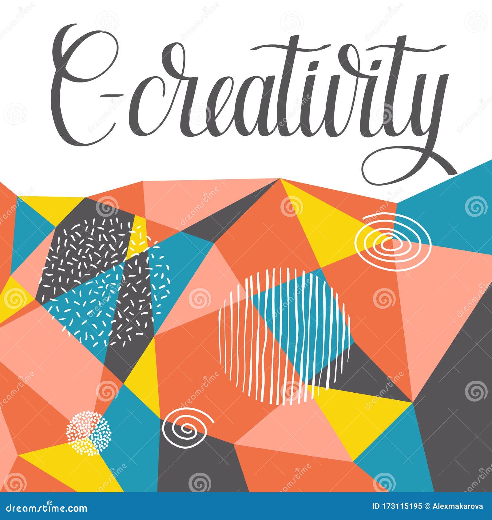 Vector Creativity Background Stock Vector - Illustration of geometric ...