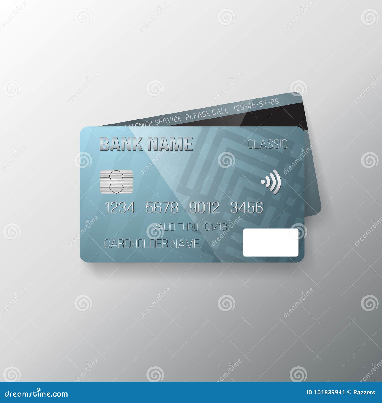 Vector Credit Card stock vector. Illustration of business - 101839941