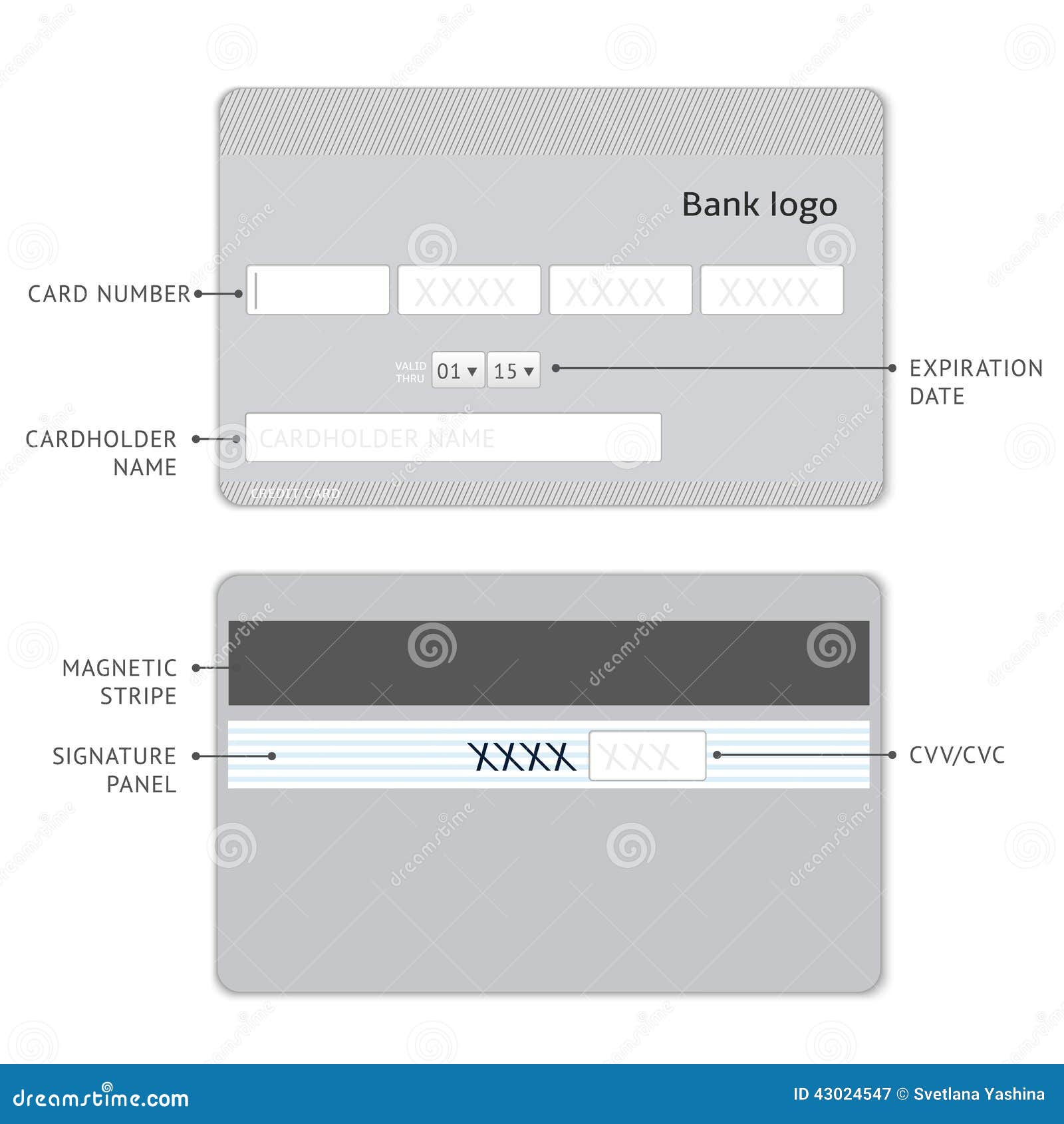 Vector Credit Card Infographic Stock Vector - Illustration of ...