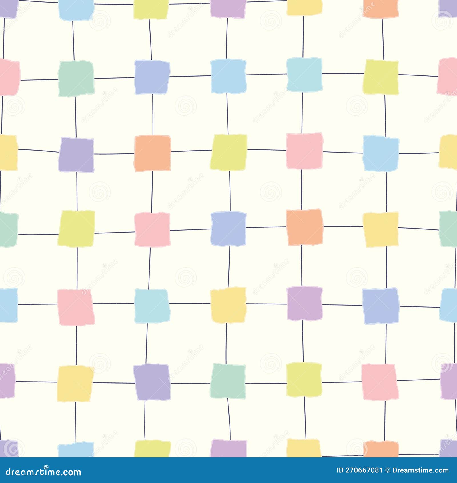 Vector Creme Seamless Pattern Background: Basic Bonds. Stock Vector ...