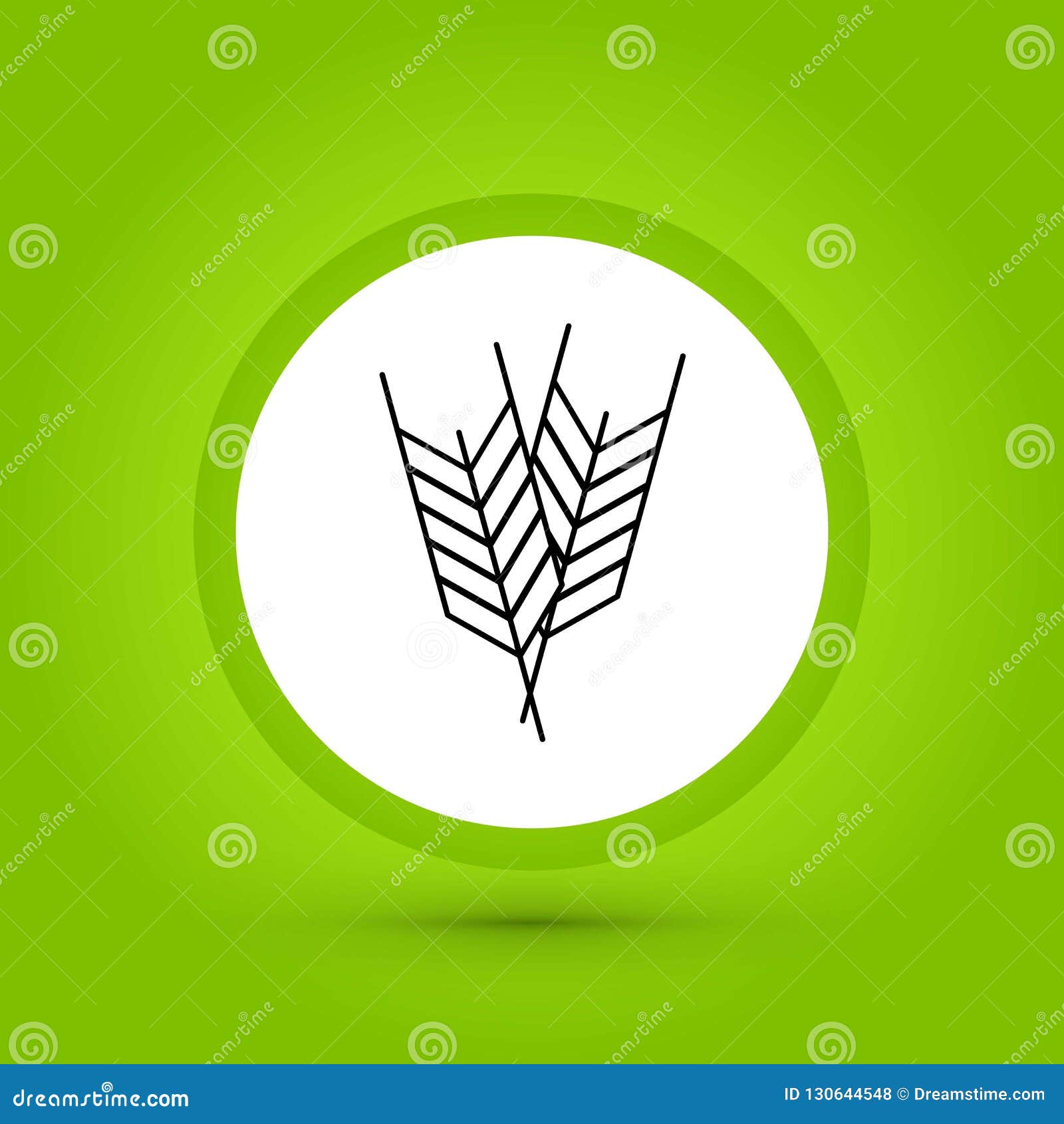 Vector Crop Icon in Creative Design with Elements for Mobile and Stock ...