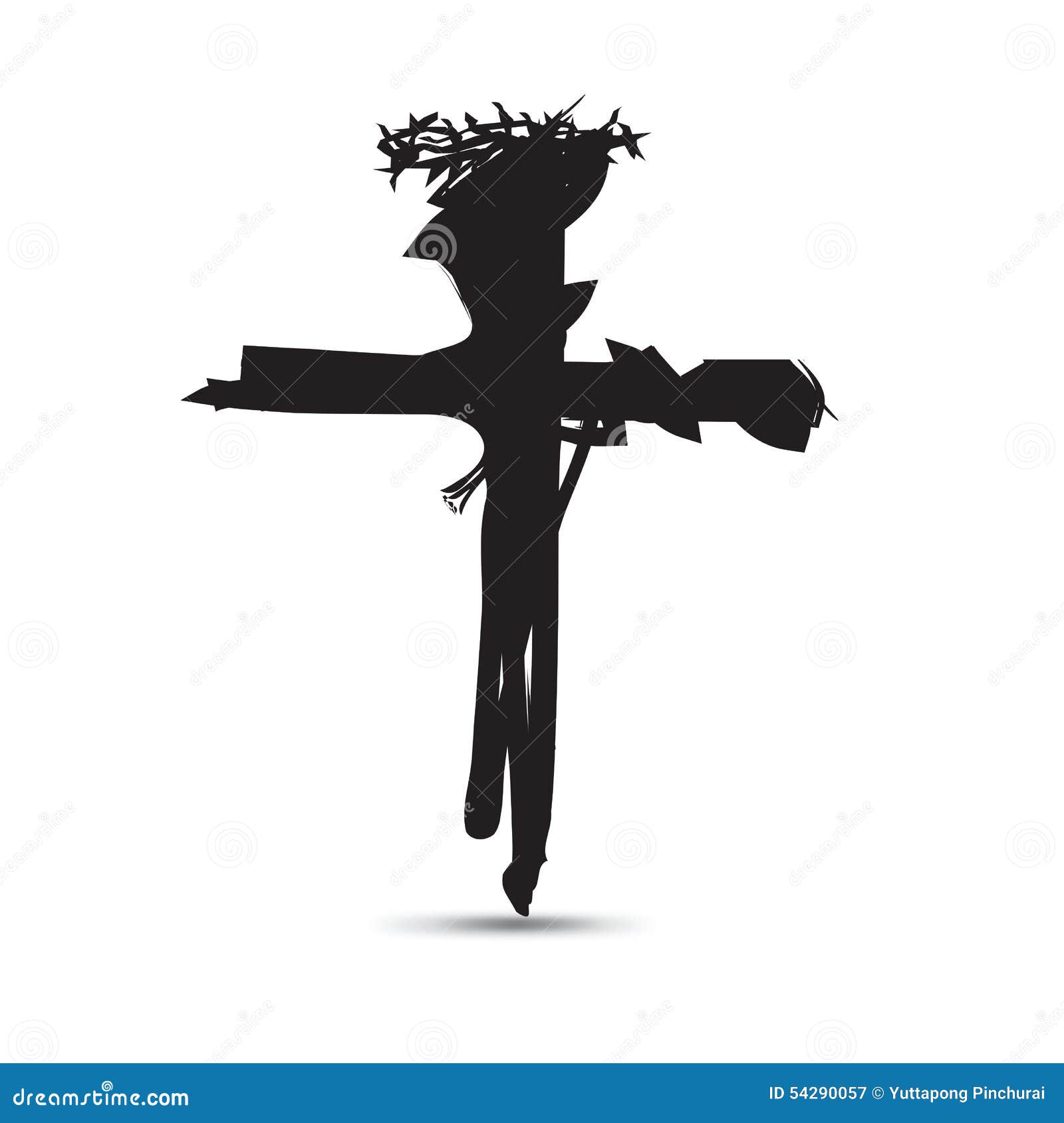 Vector Cross Abstract Shadow on White Background Stock Illustration ...