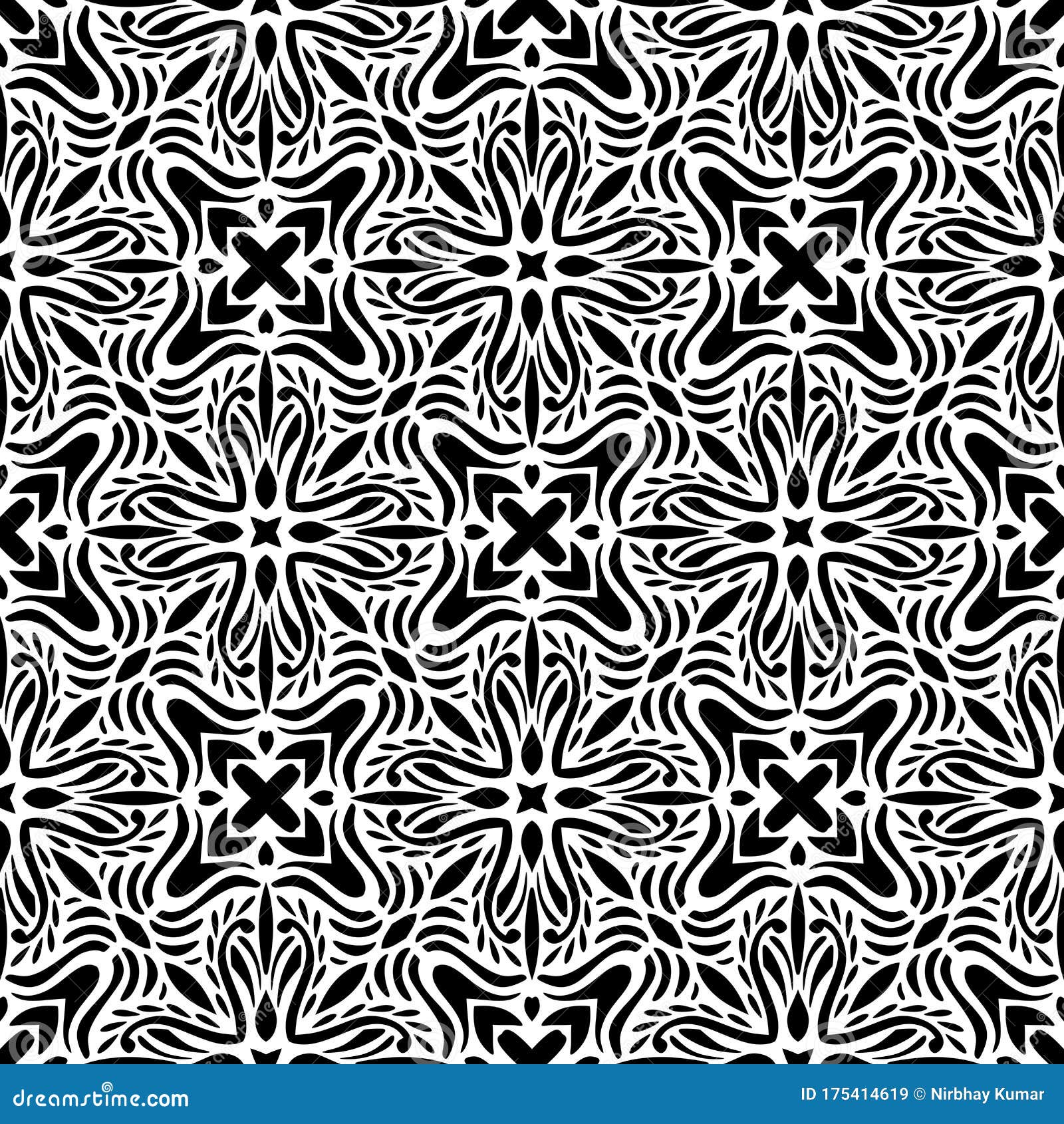 Vector Cross Repeated Pattern Design Stock Vector - Illustration of ...