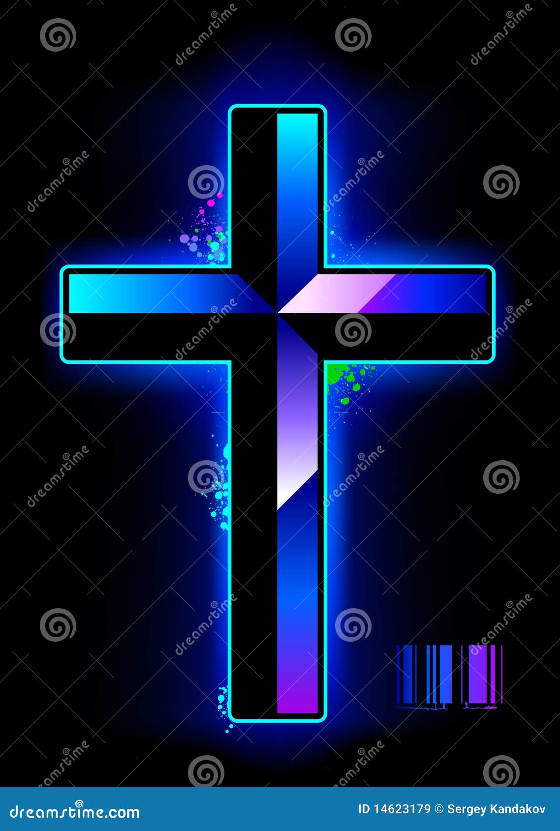Vector cross shape stock vector. Illustration of minimal - 14623179