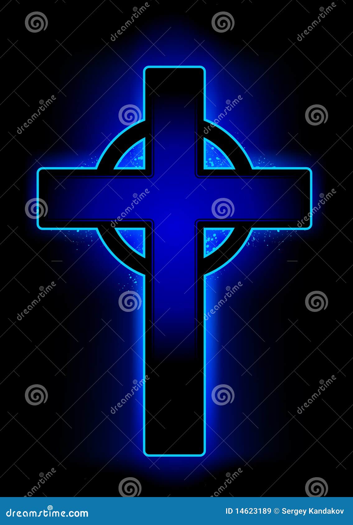 Vector cross shape stock vector. Illustration of black - 14623189