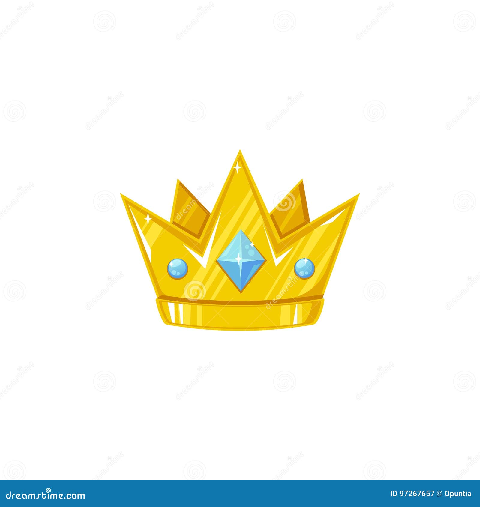 Vector crown for a prince. stock illustration. Illustration of crown ...