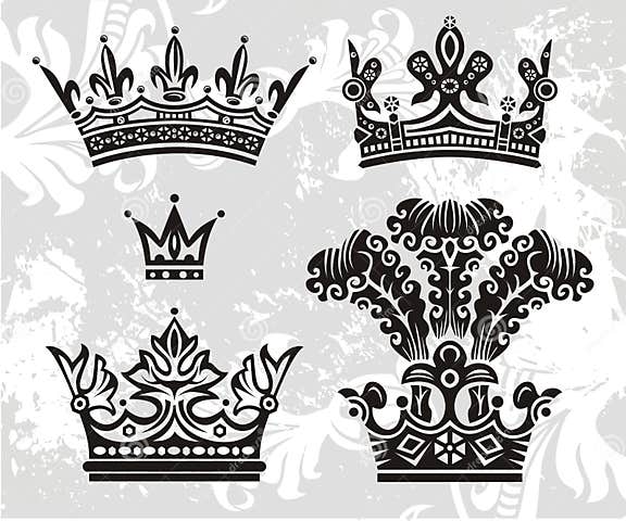 Vector crowns stock vector. Illustration of carpet, ornaments - 3471062