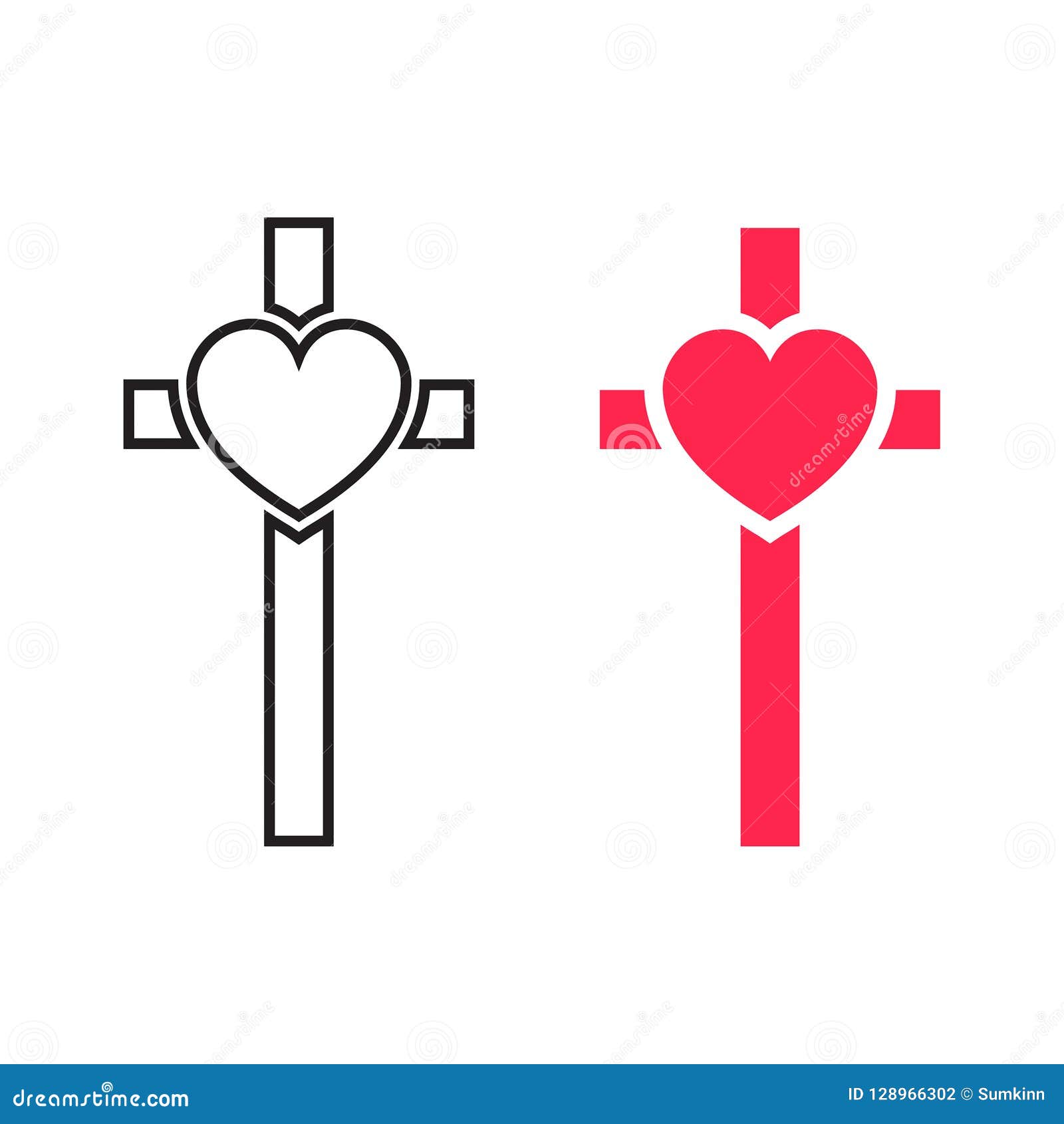 Vector Crucifix Cross. | CartoonDealer.com #126628825 Vector Crucifix Cross. | CartoonDealer.com #126628825