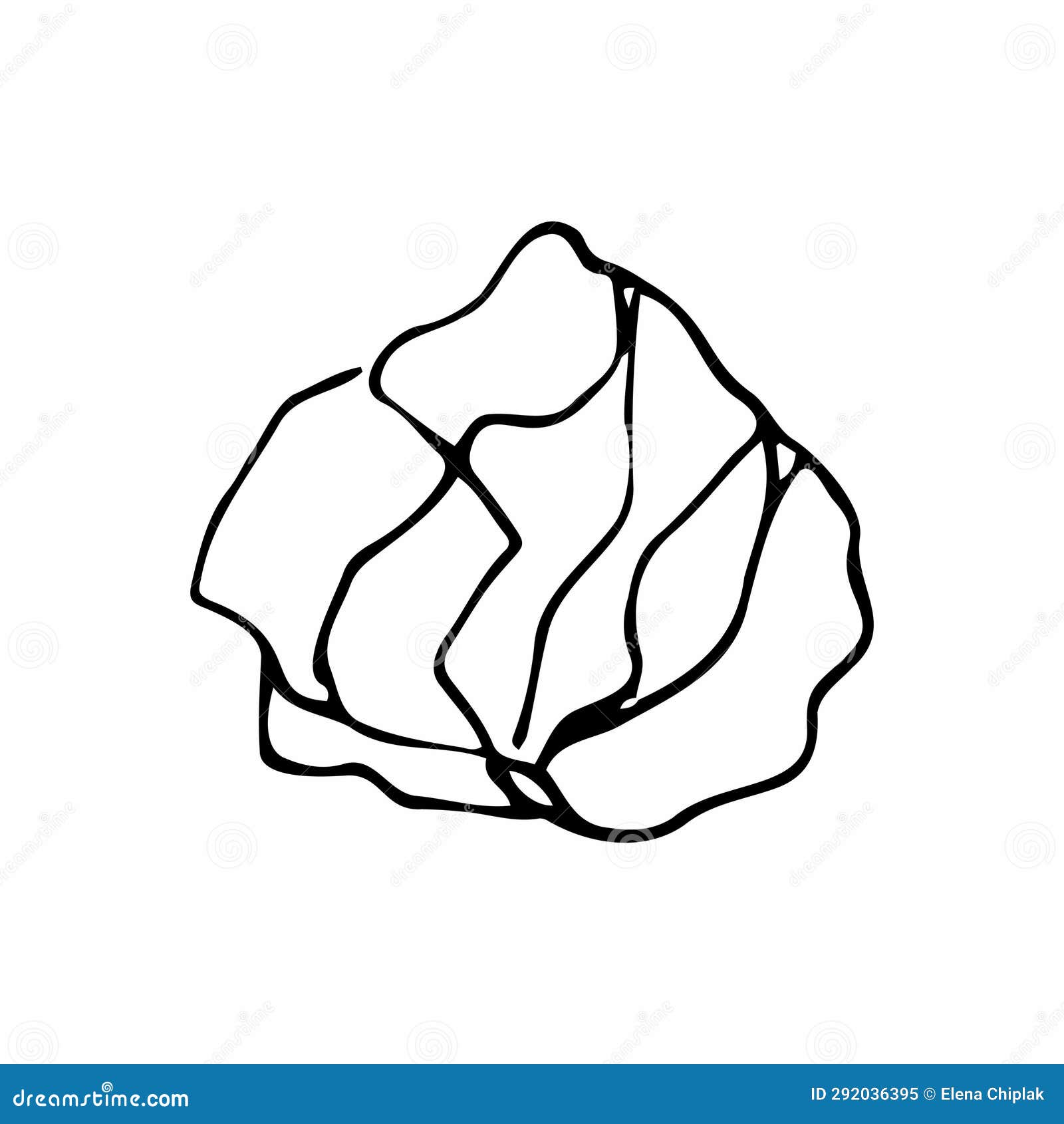 Vector Crumpled Paper Ball Doodle Stock Vector - Illustration of paper ...