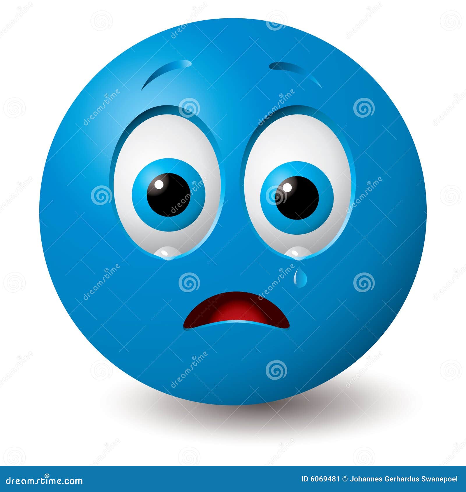 Vector: Crying face stock vector. Illustration of logo - 6069481