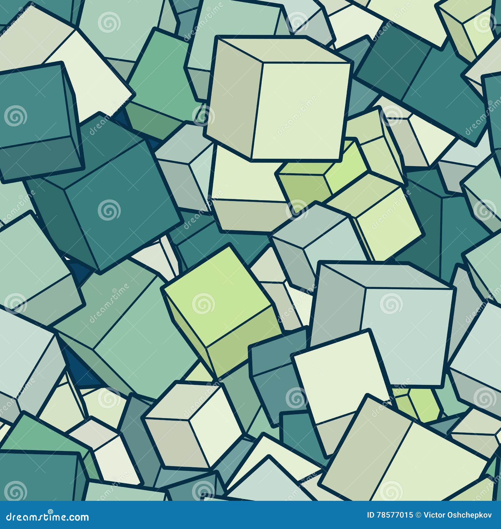 Vector cube background. stock vector. Illustration of cartoon - 78577015