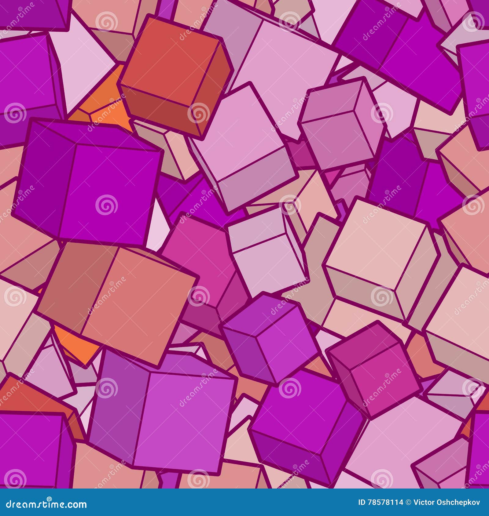 Vector cube background. stock vector. Illustration of poster - 78578114