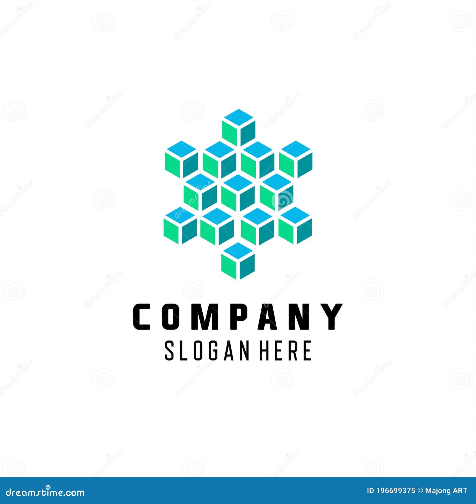 Vector Cube 3d Logo, Logo Design Inspiration Stock Vector ...