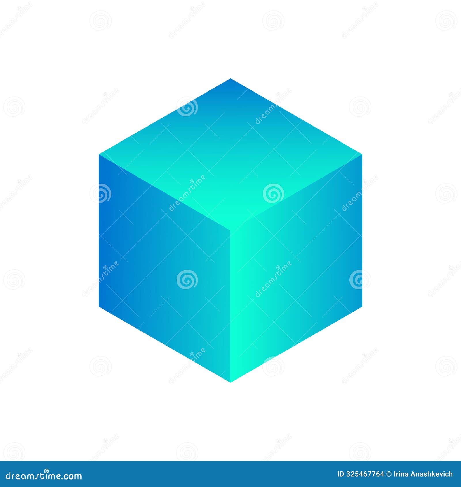 Vector Cube with Gradients for Game, Icon, Packaging Design or Logo ...
