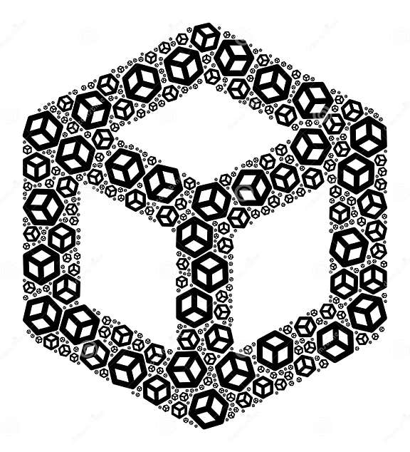 Cube Recursive Icon Composition of Self Items Stock Vector ... Cube Recursive Icon Composition of Self Items Stock Vector ...