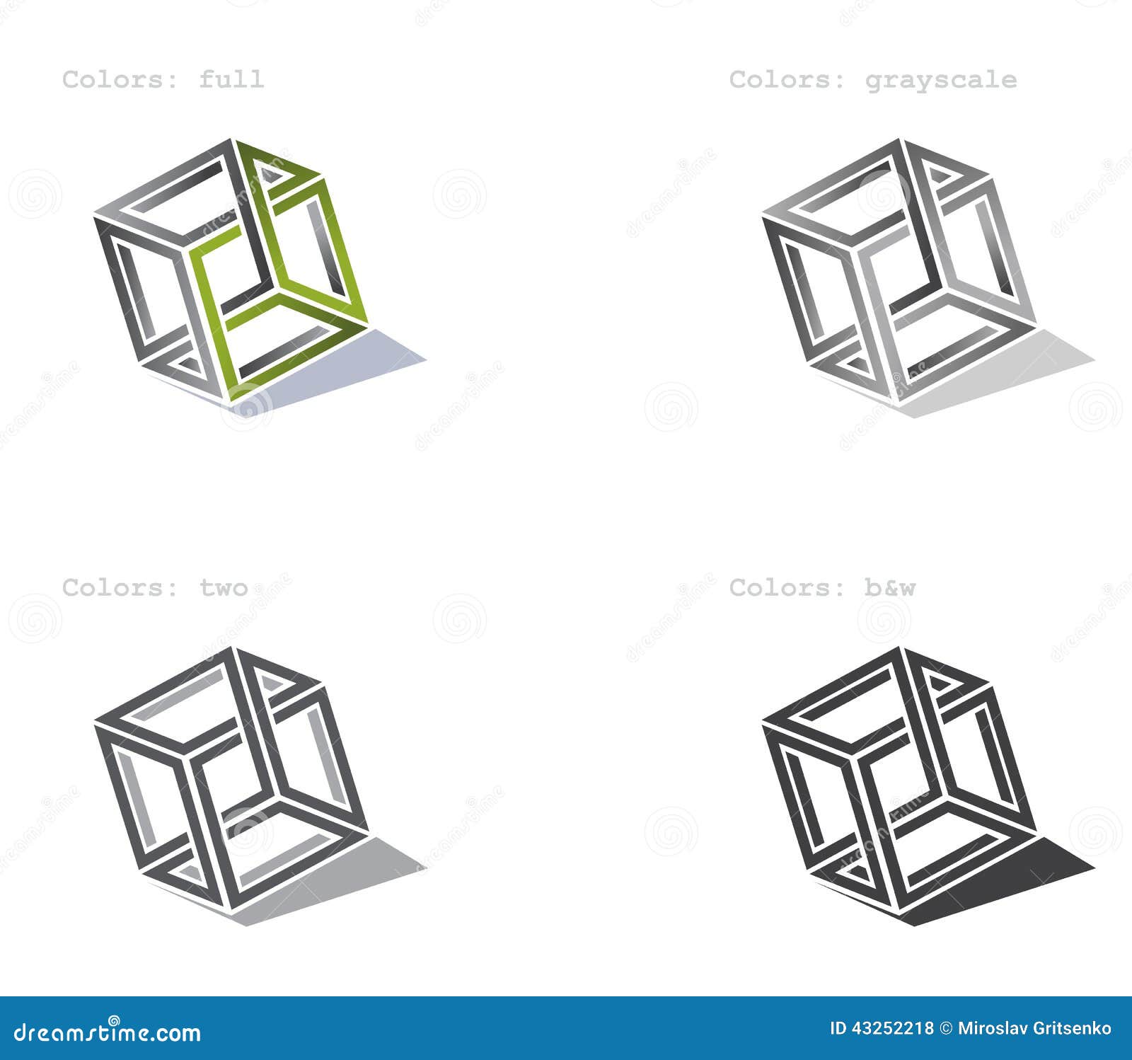 Vector Cube Metamorphose for Logotype Stock Vector - Illustration of ...