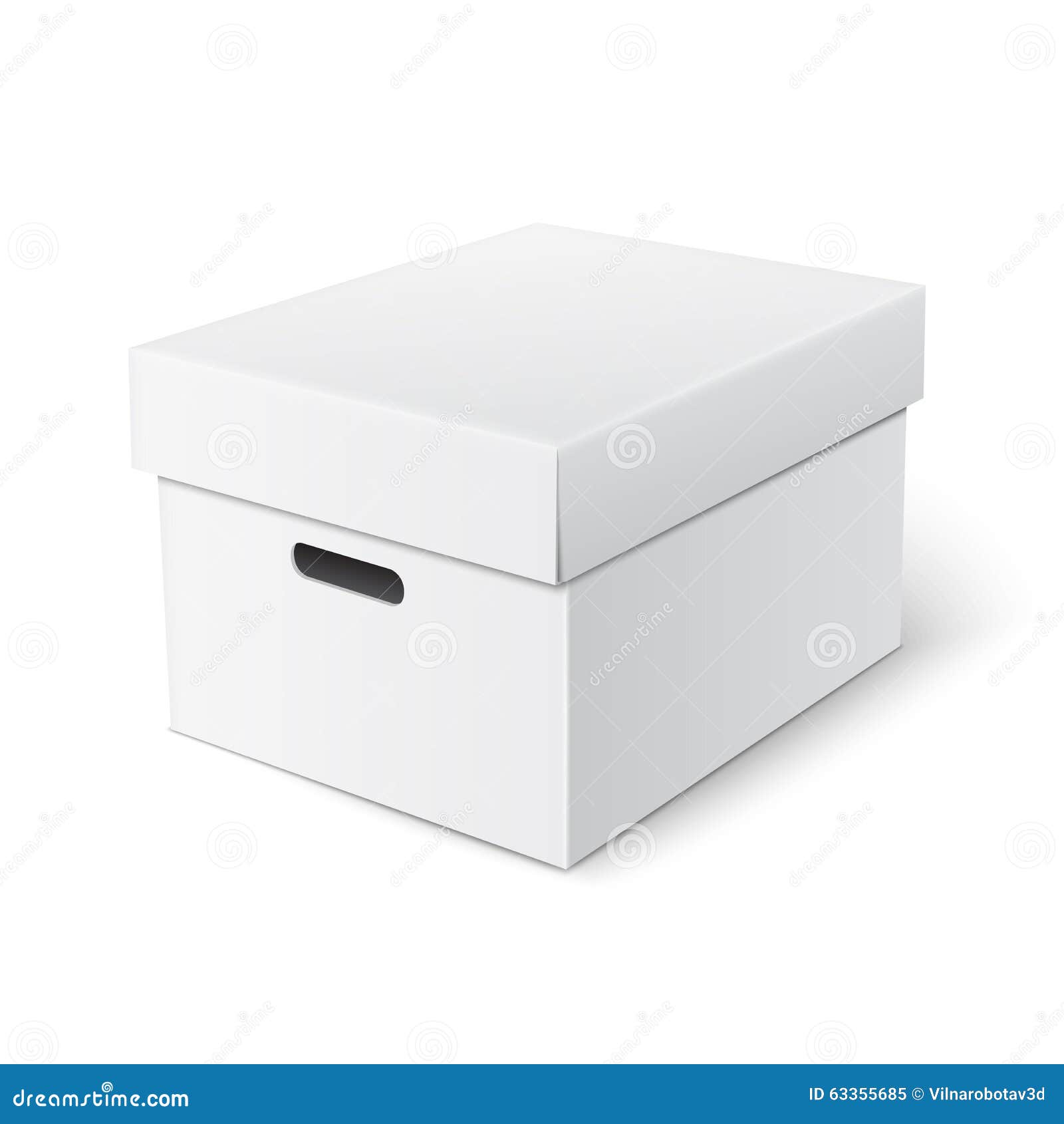 Vector cubic box template. stock vector. Illustration of cardboard ...