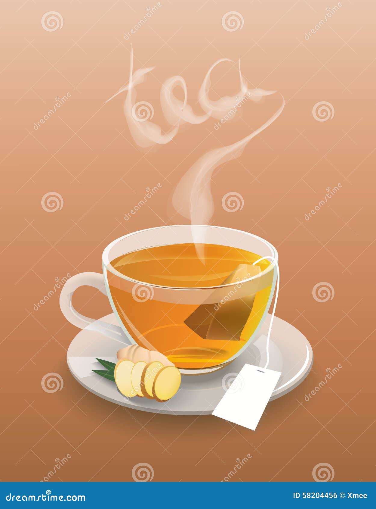 Vector Cup Of Tea On A White Background. Stock Illustration ...