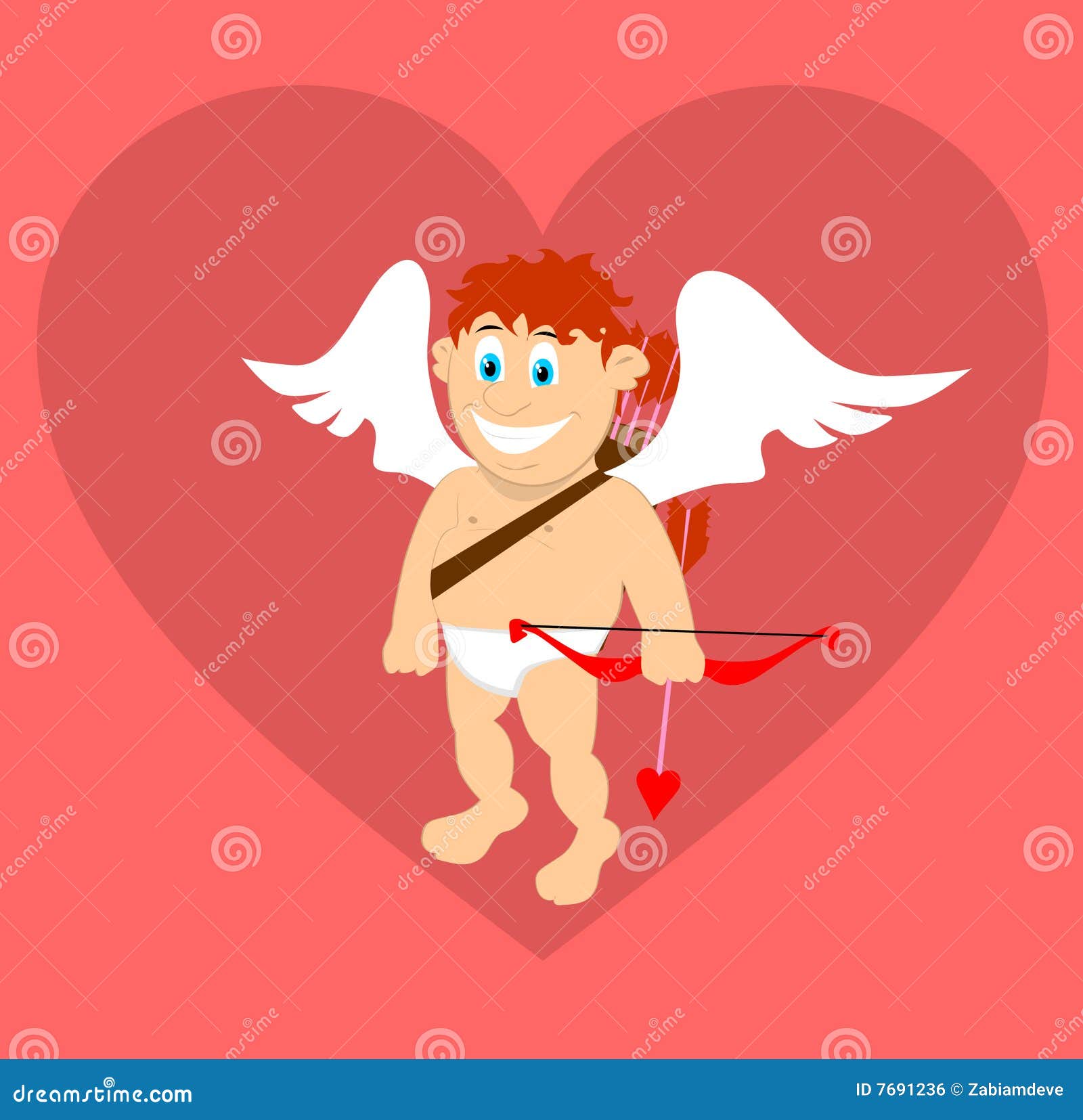 Vector Cupidon stock vector. Illustration of activity - 7691236