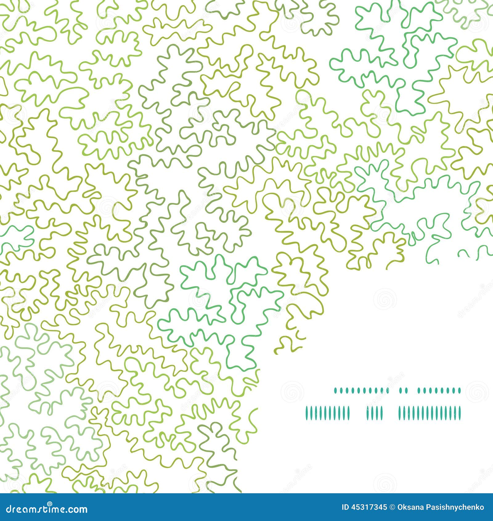Vector Curly Doodle Shapes Frame Corner Pattern Stock Vector ...