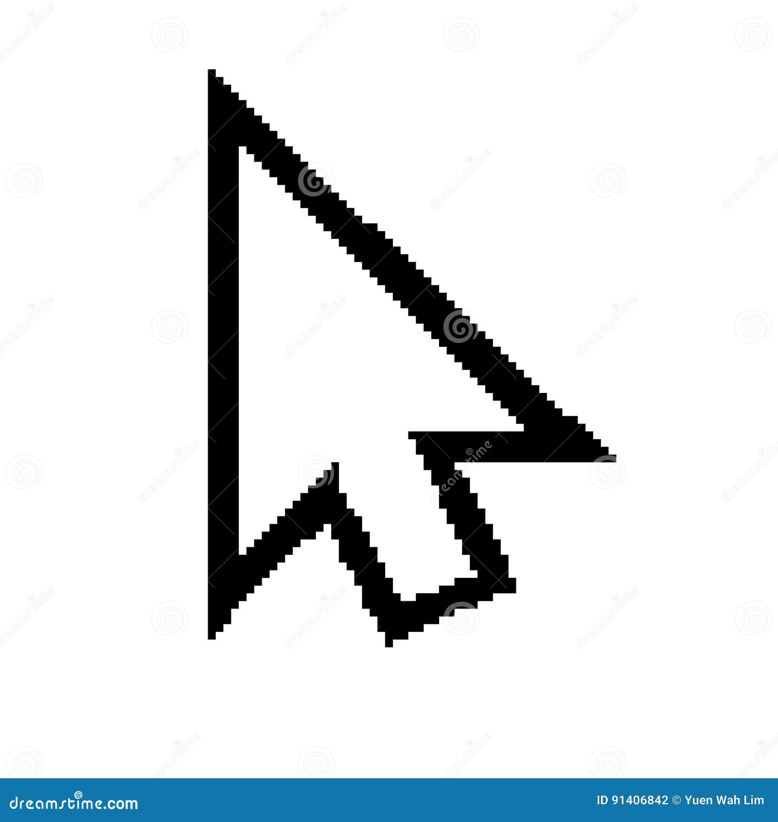 Vector of Cursor Icon 8 Bit Pixel. EPS8 . Stock Vector - Illustration ...