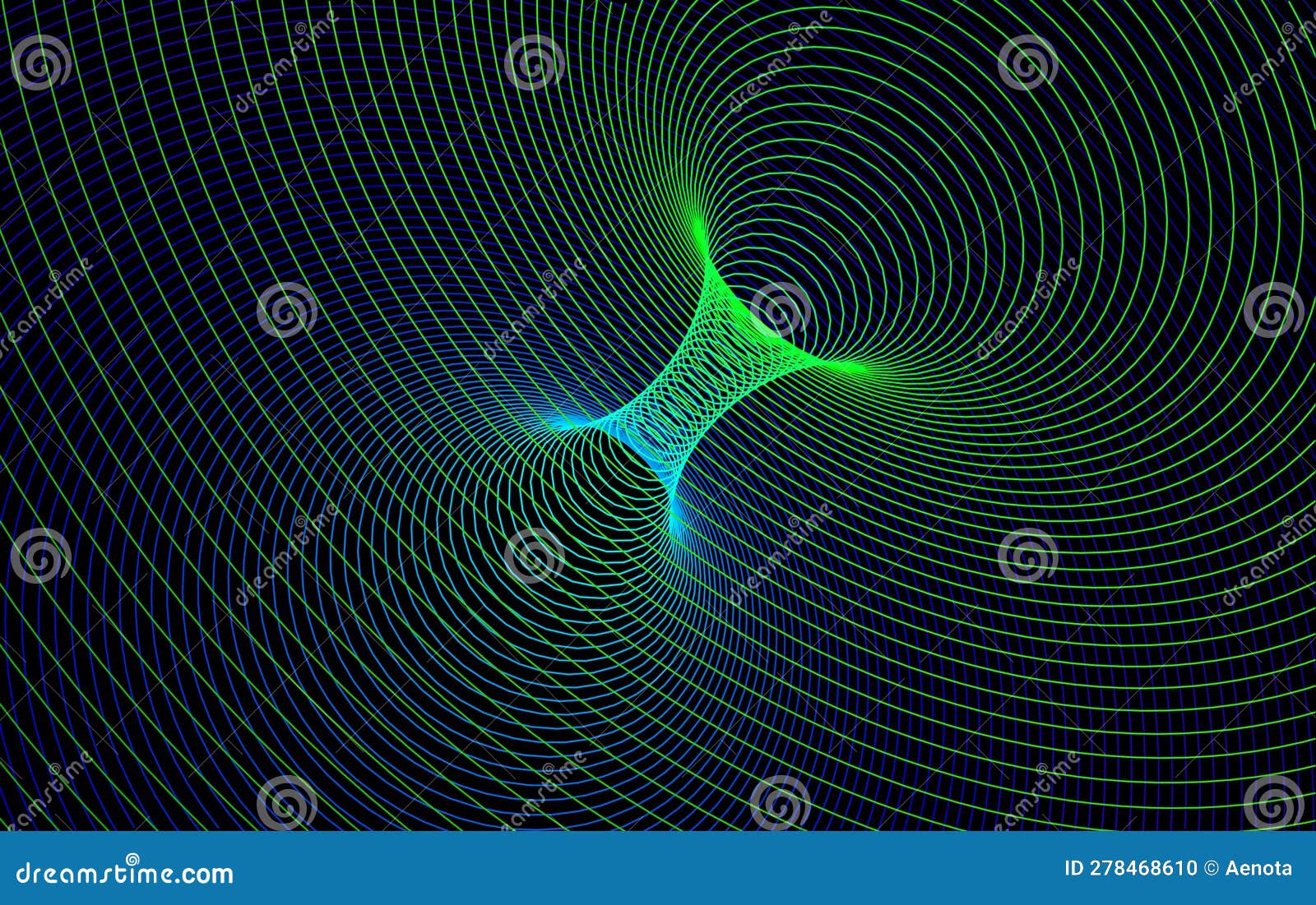 Vector Curvature SpaceTime, Wormhole Concept Background Stock Vector ...