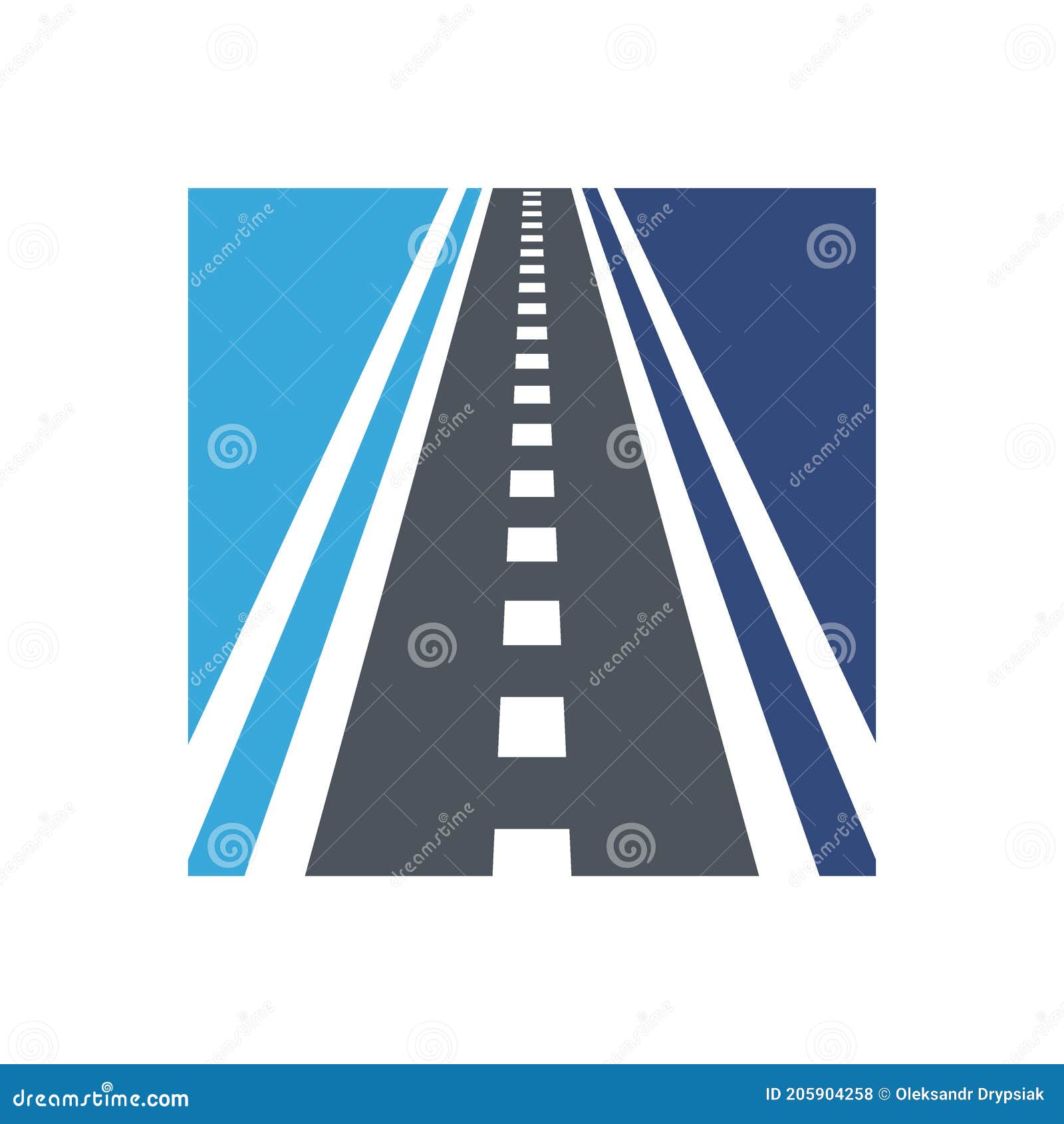 Vector Curved Road Logo Combination. Highway and Speedway Symbol Stock ...