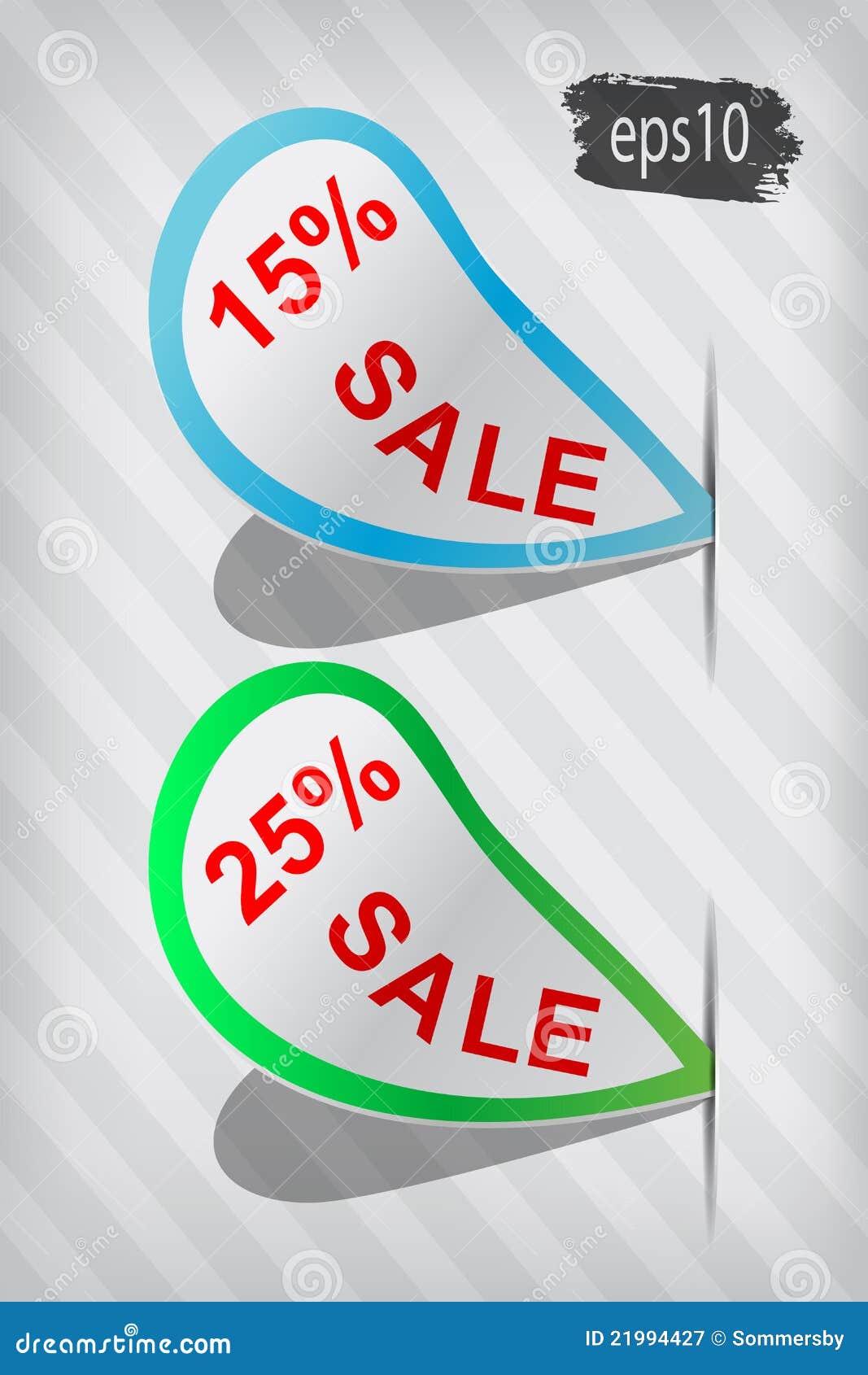 Vector curved sale labels stock vector. Illustration of marketing ...