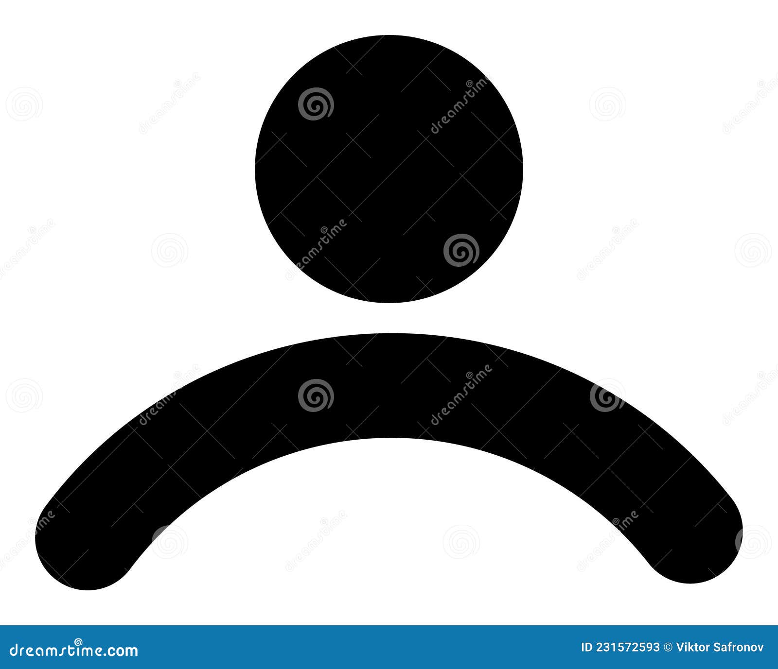 Vector Customer Flat Icon Symbol Stock Vector - Illustration of account ...