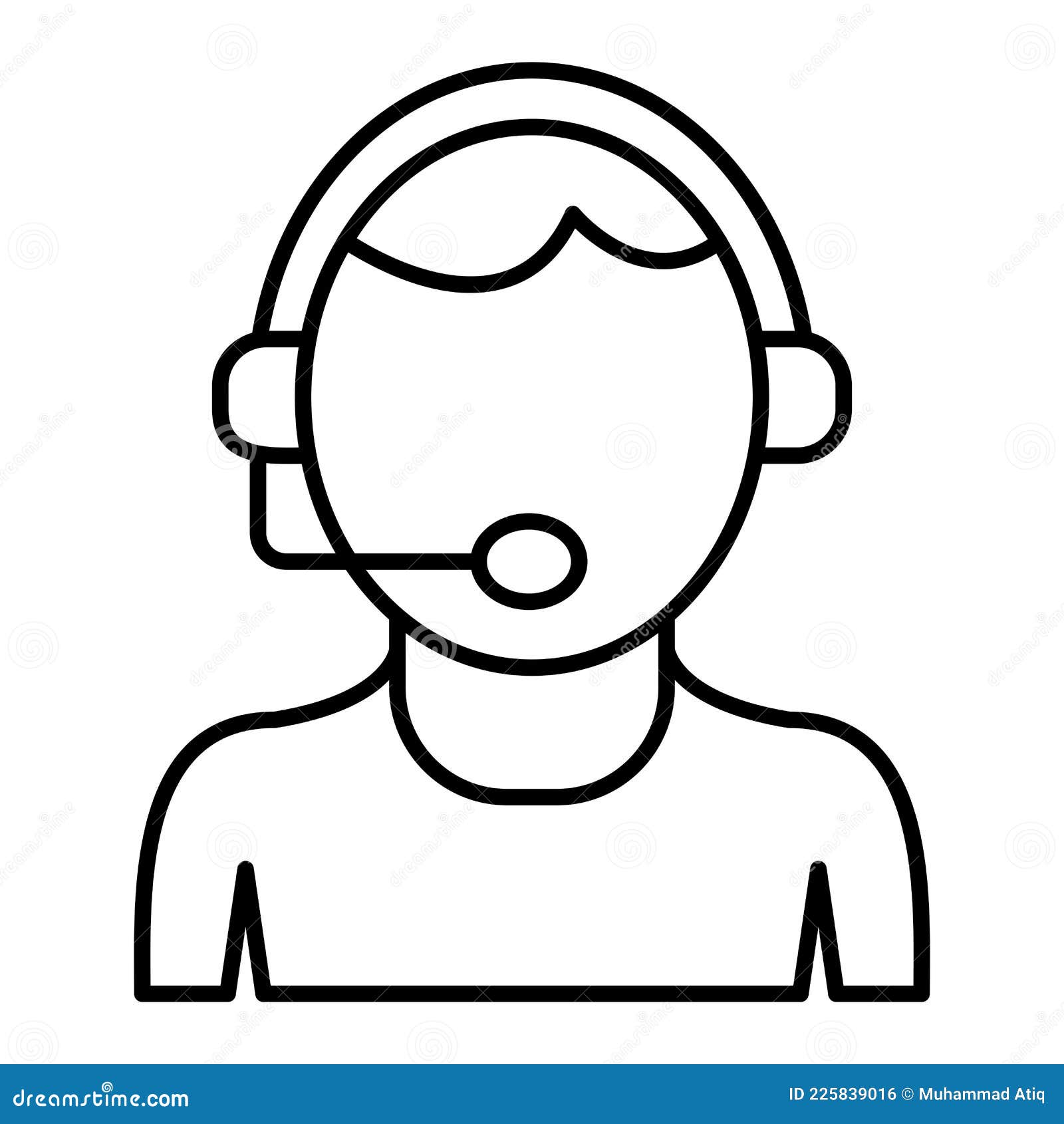 Vector Customer Services Outline Icon Design Stock Vector ...