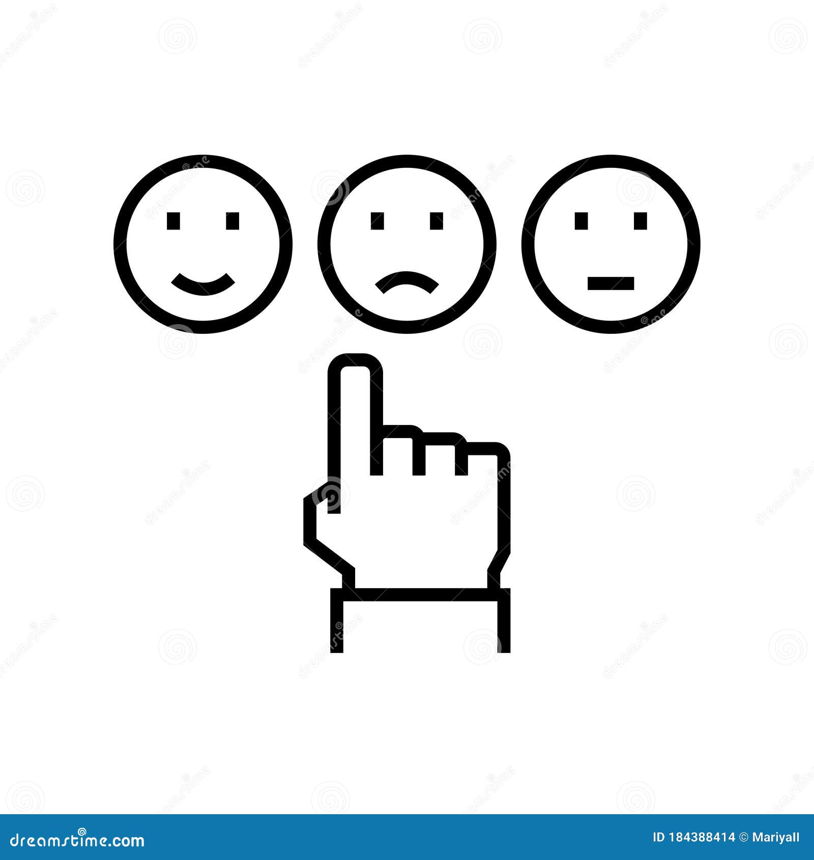 Vector Customer Testimonials Icon in Thin Line Style Stock Vector ...