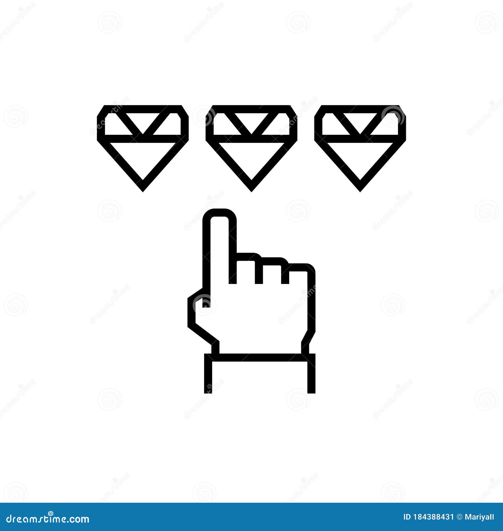 Vector Customer Testimonials Icon in Thin Line Style Stock Vector ...