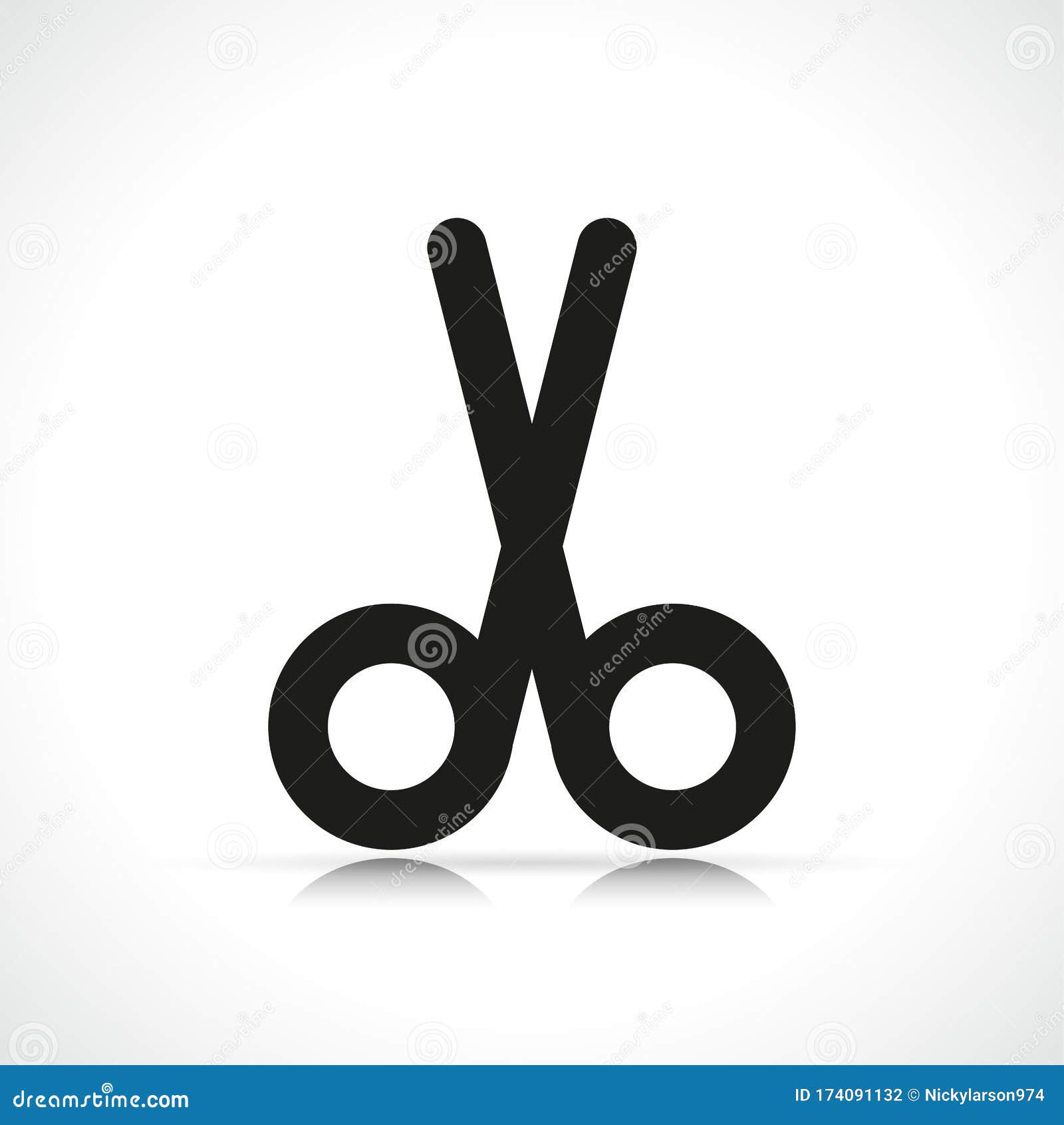 Vector Cut Symbol Icon Sign Stock Vector - Illustration of background ...