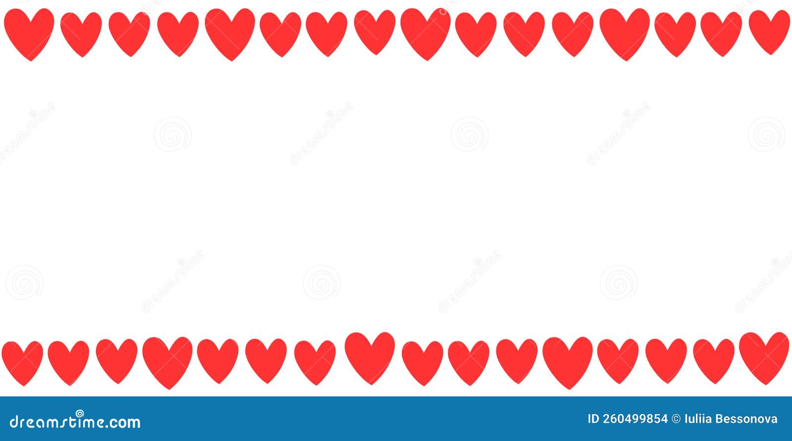 Hearts Horizontal Border
