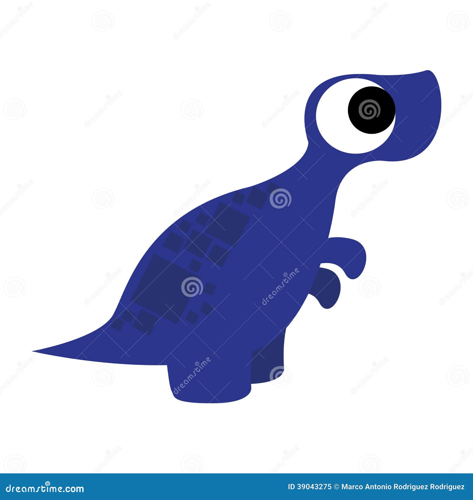 Blue Dinosaur Vector | CartoonDealer.com #55266439