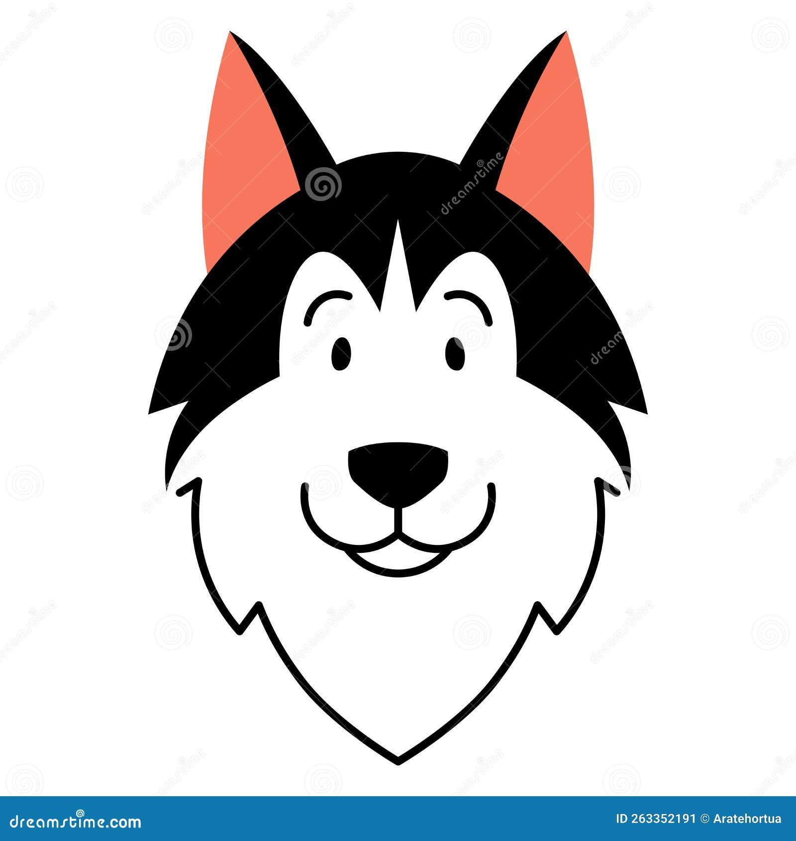 Vector Cute Dog Icon Illustration Stock Vector - Illustration of doodle ...