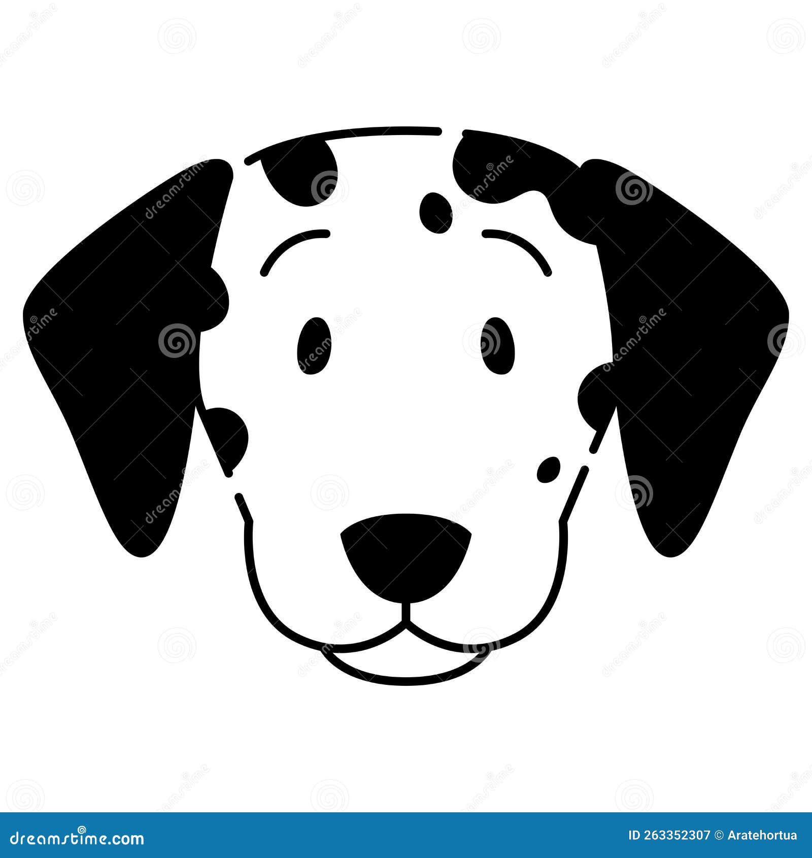 Vector Cute Dog Icon Illustration Stock Vector - Illustration of flat ...