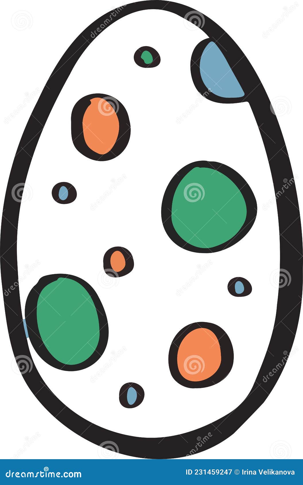 Vector Cute Eggs Symbol for Easter and Cartoon Stock Vector ...
